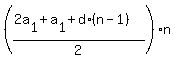 Lesson The proofs of the formulas for arithmetic progressions