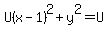 SOLUTION: Find the value/s of U so that the graph of the equation of ...