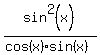 SOLUTION: (sec x/ sin x) - (cos x/ sin x)